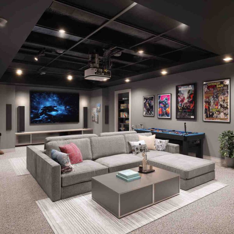 18 Genius Multi-Zone Basement Layout Ideas to Blend Fun, Work & Relaxation