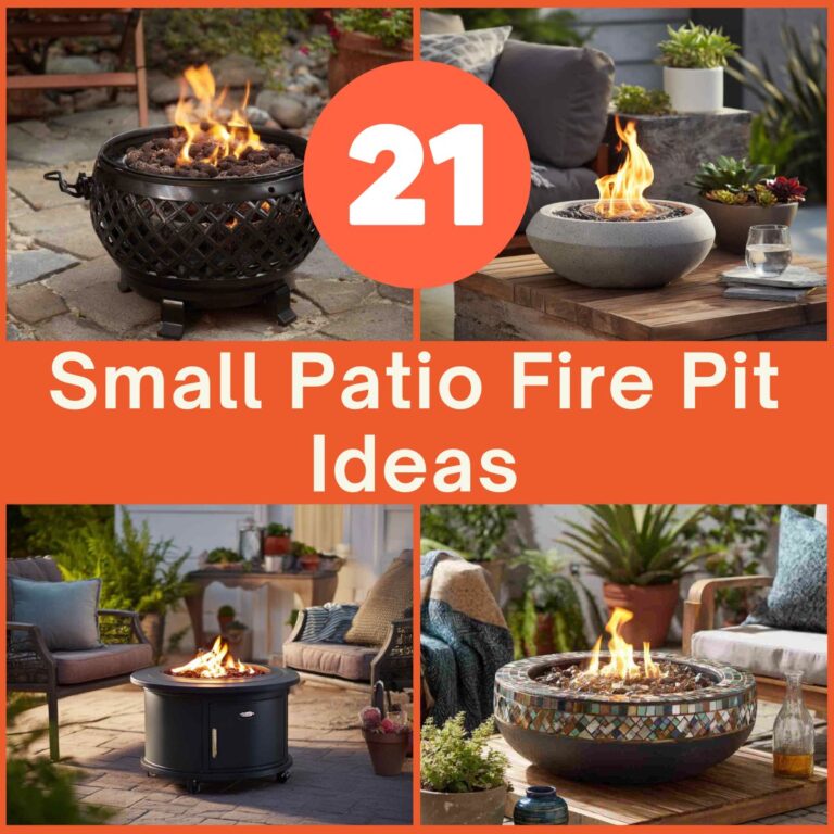 21 Small Patio Fire Pit Ideas That Actually Fit