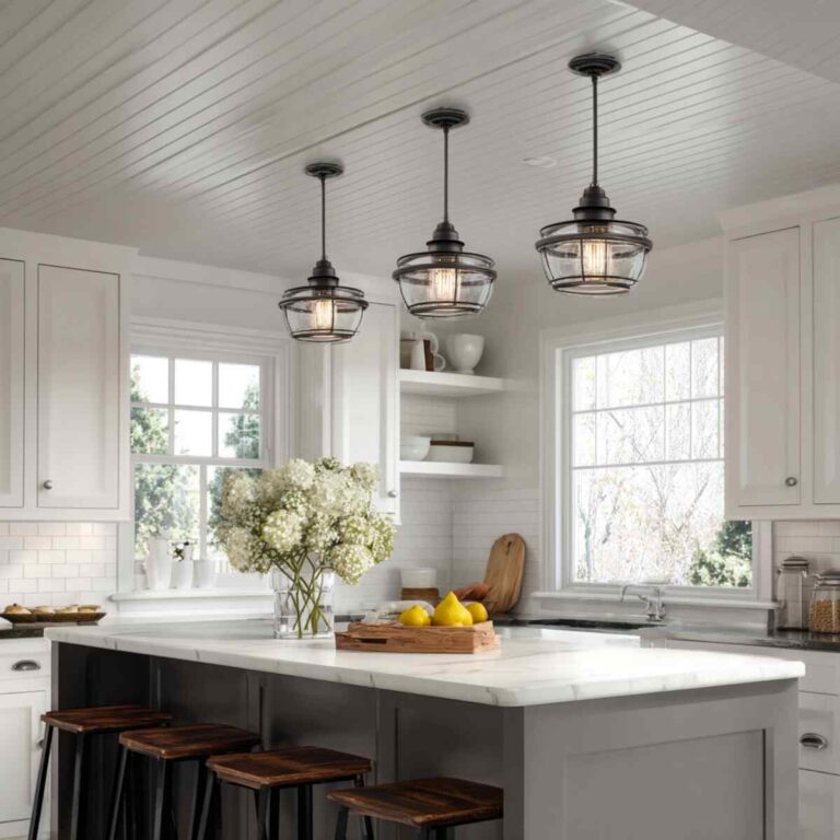 25 Kitchen Peninsula Lighting Ideas You’ll Love