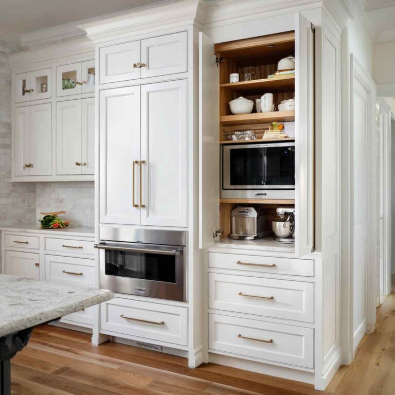 25 Brilliant Built-In Microwave Cabinet Ideas That Make Cooking Easier