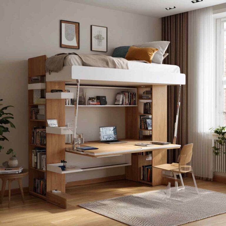 18 Genius Loft Bed Ideas for Adults That Save Space and Look Amazing