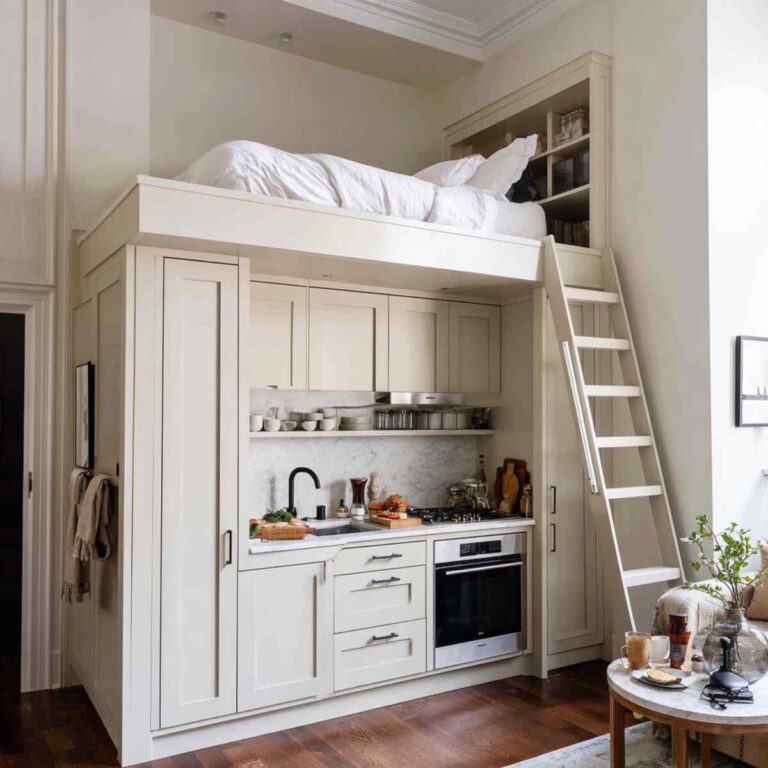 18 Genius Loft Bed Ideas for Adults That Save Space and Look Amazing