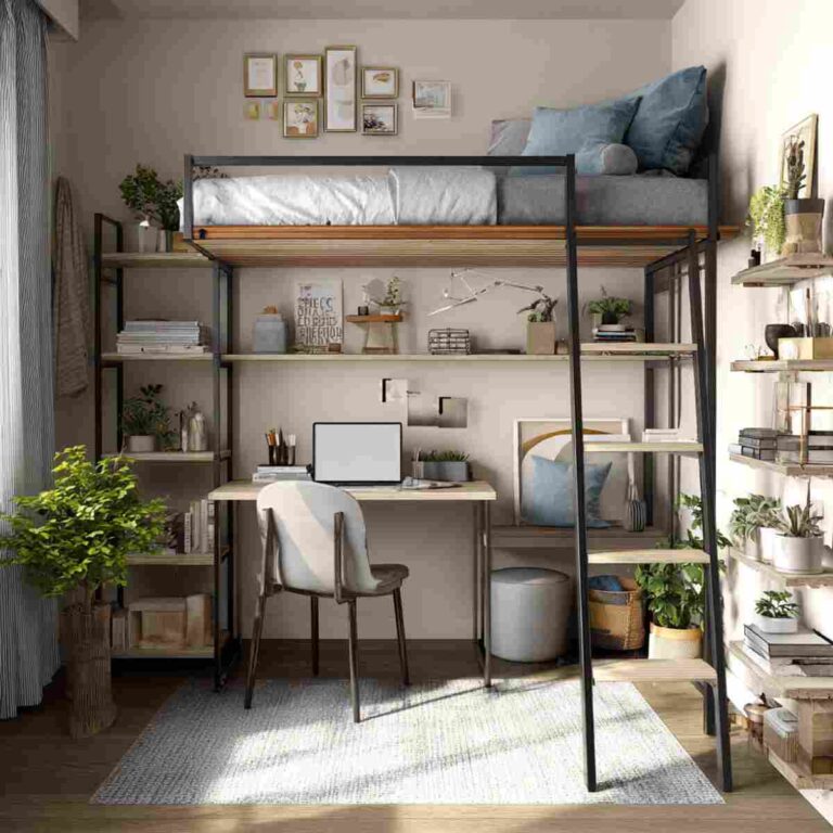 18 Genius Loft Bed Ideas for Adults That Save Space and Look Amazing