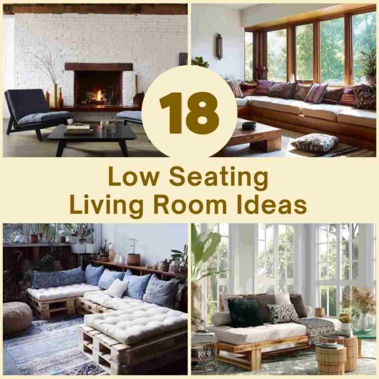 18 Cozy Low Seating Living Room Ideas You’ll Want to Try