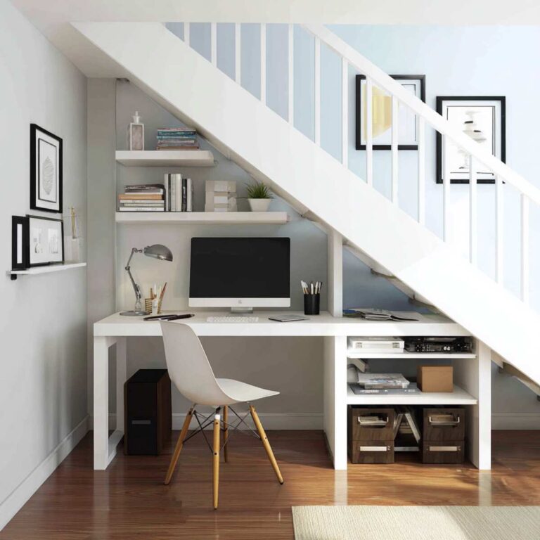 20 Genius Under Stairs Desk Ideas You’ll Want to Copy
