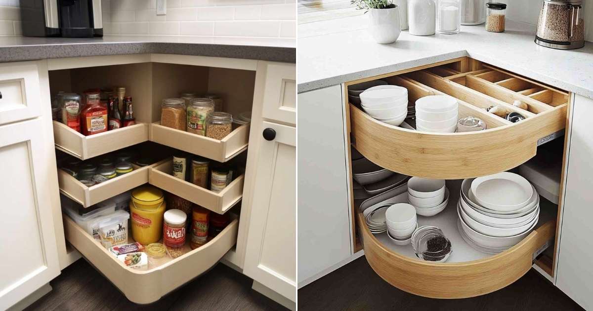 21 Corner Drawer Storage Ideas for Kitchens