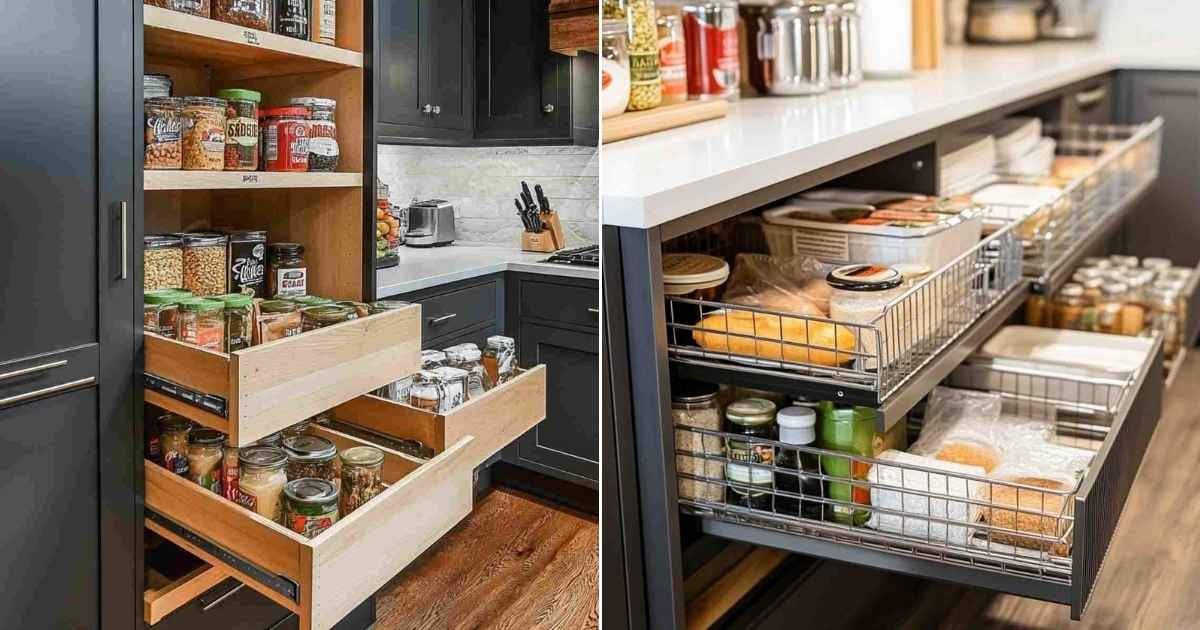 10 Pantry Pull-Out Drawer Ideas That Make Your Kitchen Feel Bigger