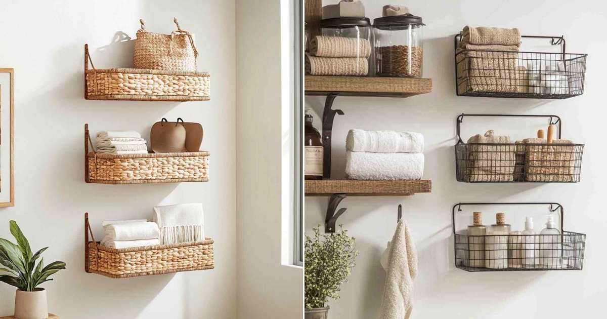 11 Wall Basket Storage Ideas That Make Any Room Look Instantly Organized