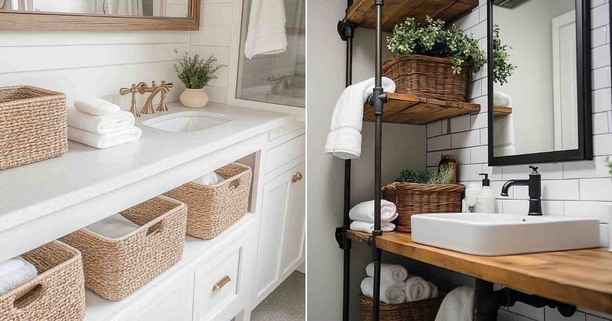 15 Bathroom Vanity Open Shelf Ideas That Make Any Space Look Fresh