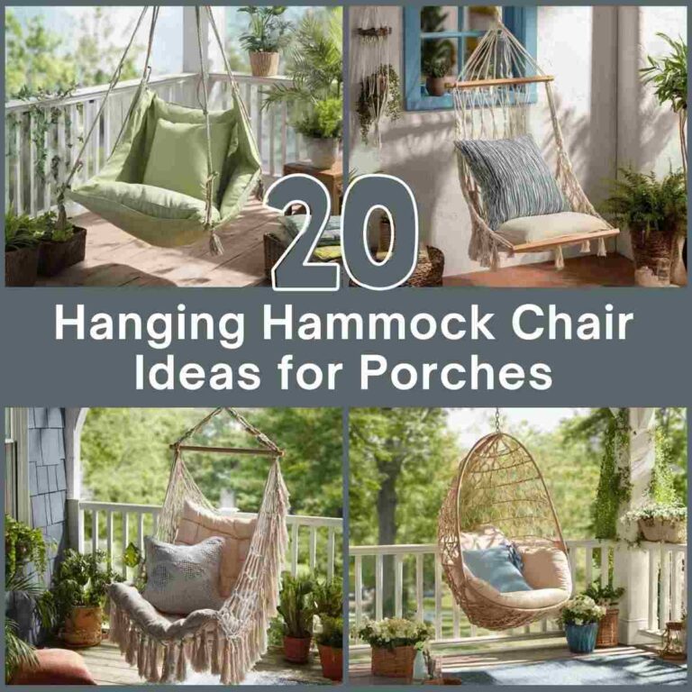 20 Simple Hanging Hammock Chair Ideas for Porches That Instantly ...