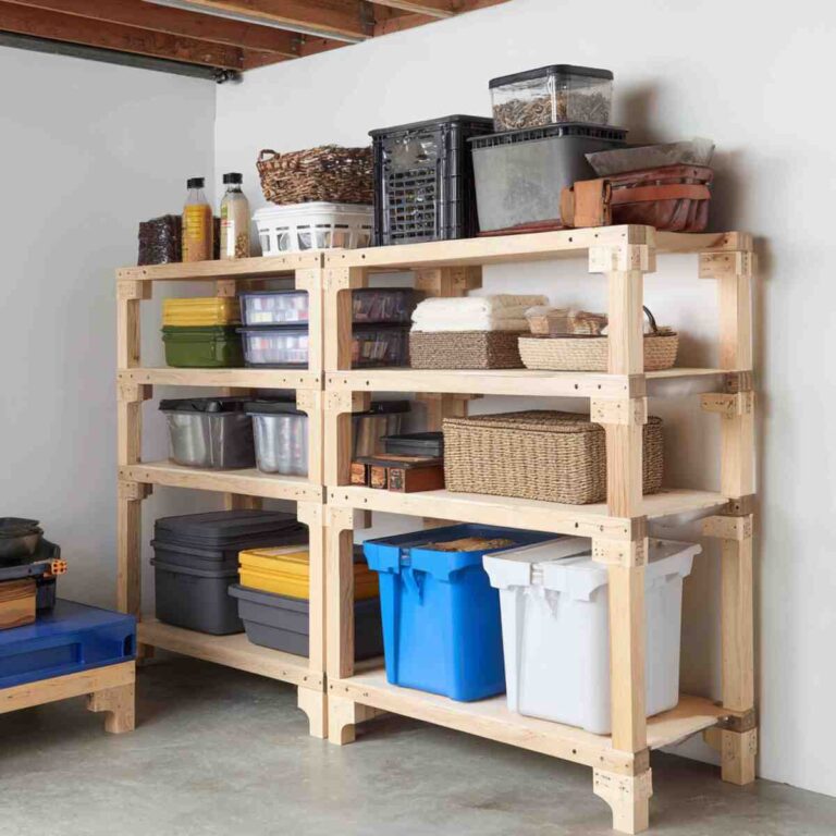 12 DIY Basement Storage Shelf Ideas That Make Any Basement Look Organized