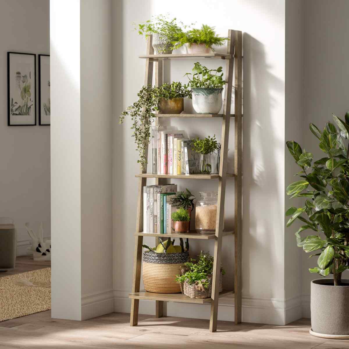 13 Stairway Plant Display Shelf Ideas That Make Your Stairs Look Alive ...