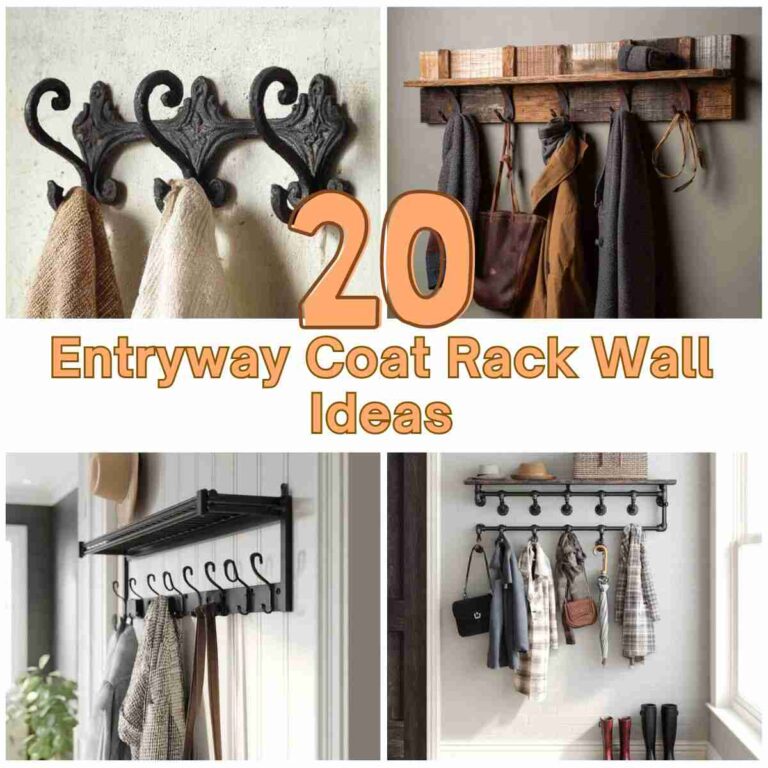 20 Easy Entryway Coat Rack Wall Ideas for Small and Busy Homes